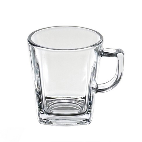 Slickblue Luminous Cristalline 10 Oz Square Shaped Glass Mug Set – Set ...