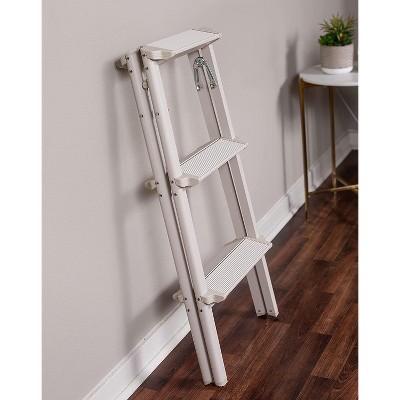 Birdrock Home 3 Step Compact Steel Step Ladder - Silver : Target