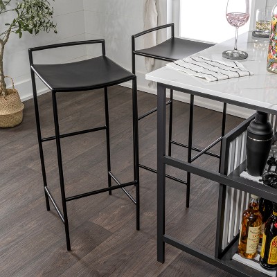 Caroline Bar Stool Noir Black - Adore Decor : Target