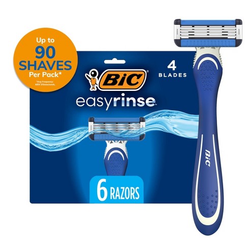Bic Men's Easy Rinse Razors - 6ct : Target
