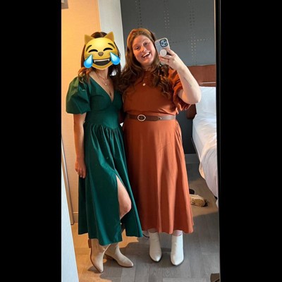 Women's Oval Center Bar Belt - Universal Thread™ Cognac M : Target