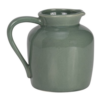 Sagebrook Home Ceramic Pitcher Vase - Contemporary Decorative Pitcher ...
