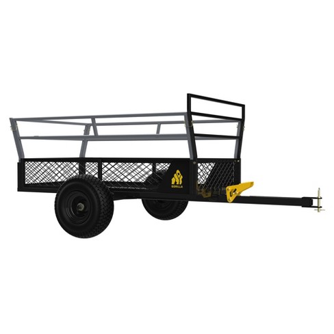 Gorilla Rugged Outdoor Atv Trailer Utility Garden Cart With 1400 Pound ...