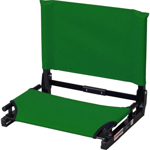 Stadiumchair The Gamechanger Chair Lightweight Folding Bleacher Seat Forest Green : Target
