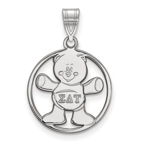 Black Bow Jewelry Sterling Silver Sigma Delta Tau Greek Life Medium ...