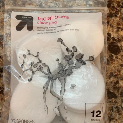 Facial Buff Sponges - 12ct - White - Up & Up™ : Target