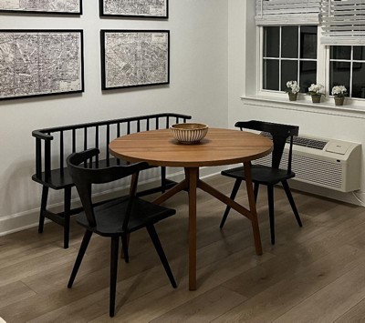 42" Clarksburg Cross Leg Wood Dining Table Round Brown - Threshold ...