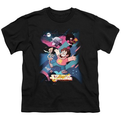 Boys' Steven Universe Group Shot T-Shirt, Black, Large : Target