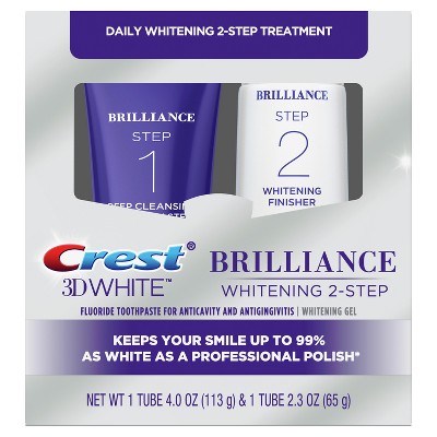 Crest 3d White Brilliance Toothpaste And Whitening Gel System, 4.0oz ...