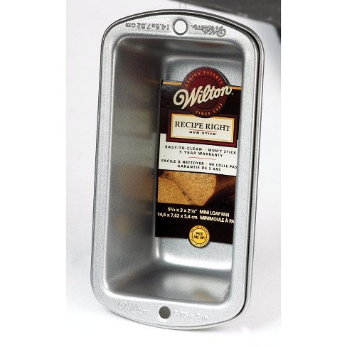 Wilton 3 In. W X 5-3/4 In. L Loaf Pan Silver 1 Pc : Target