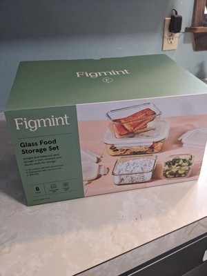 8pc (set Of 4) Glass Food Storage Container Set Clear - Figmint™ : Target