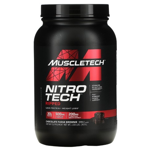 Muscletech Nitro Tech Ripped, Ultimate Protein + Weight Loss Formula ...