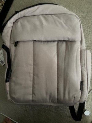 Baby Brezza Quilted Puffer Backpack Diaper Bag - Taupe : Target