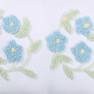 Bloomfield Collection Floral Design 100% Cotton Tufted Unique Luxurious ...