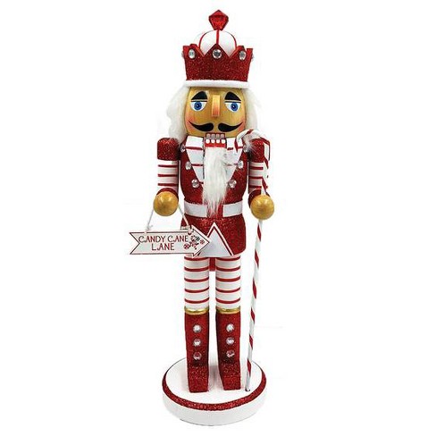 Santa's Workshop Inc. 14" Candy Cane King Nutcracker : Target