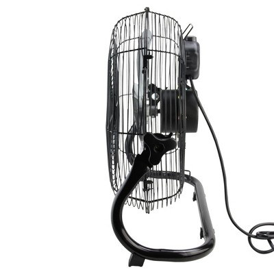 Northlight 14" Adjustable 3-speed Tilt Portable Floor Fan - Black : Target