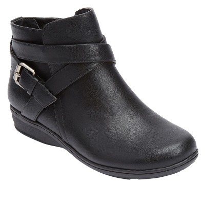 Comfortview Women's Wide Width The Bronte Bootie - 10 W, Black : Target