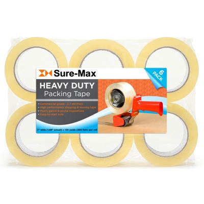 Sure-max Heavy-duty Shipping & Packing Tape (2" X 120 Yard/360' Each ...