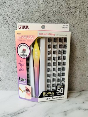 Kiss Impress Press-on Falsies No-glue False Eyelash Clusters Kit ...