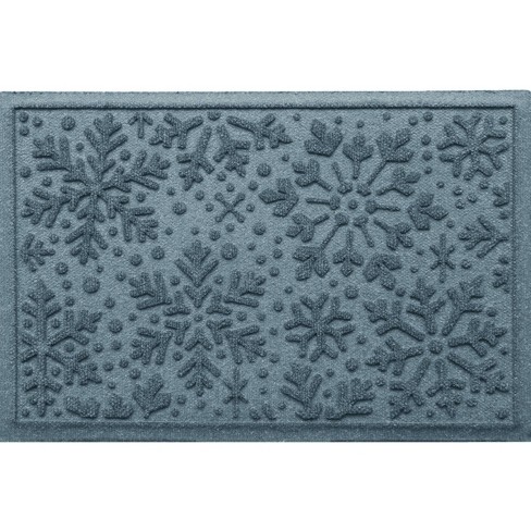 Bungalow Flooring 1'8"x2'6" Waterhog Snowflake Doormat Bluestone ...
