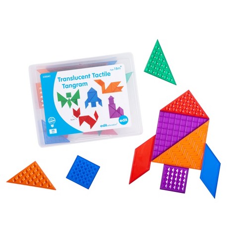 Edxeducation® Translucent Tactile Tangrams : Target