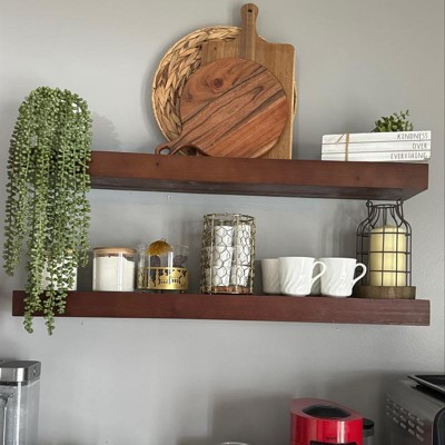 36" Floating Wood Shelf - Threshold™ : Target
