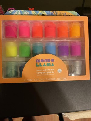18ct Washable Tempera Paints Neon - Mondo Llama™ : Target