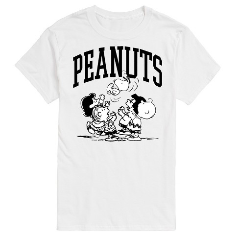 Peanuts Snoopy Charlie Lucy Marcie Linus Collegiate Group Short Sleeve ...