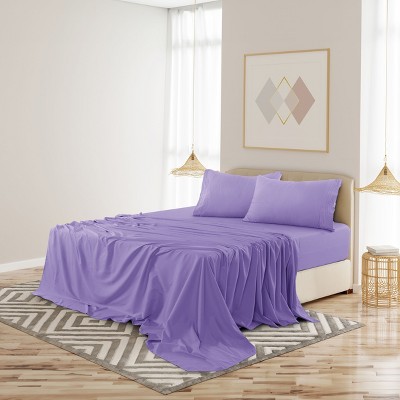 Twin Xl Sheet Set 3 Piece Soft Microfiber Solid Bed Sheets - Levender ...