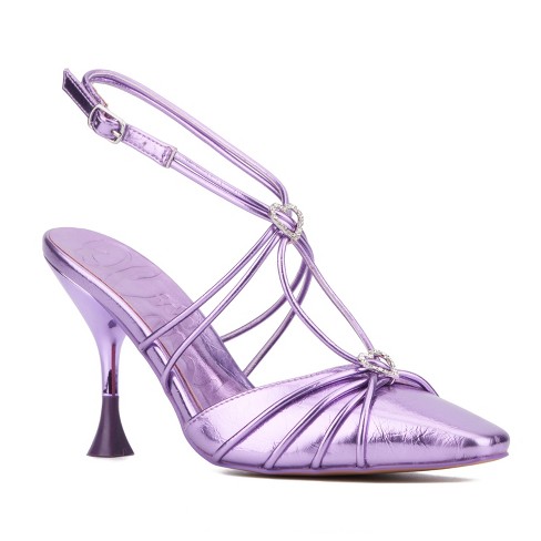 Olivia Miller Women's Celestial Ankle Strap Sandals - 9, Purple : Target