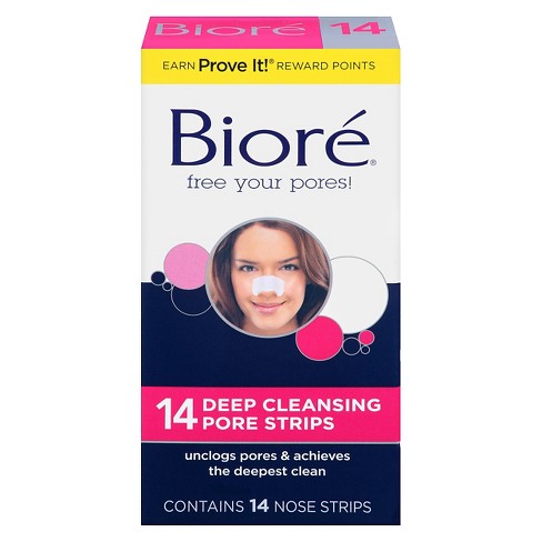 Biore Deep Cleansing Pore Strips - Nose - 14ct : Target