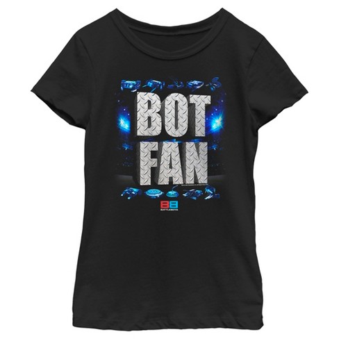 Girl's Battlebots Bot Fan T-shirt - Black - X Small : Target