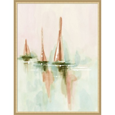Amanti Art Sail into the Mist I by Melissa Wang Framed Mounted Canvas ...