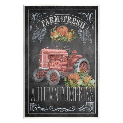 Stupell Industries Autumn Tractor Chalkboard, 13'' X 19'' : Target