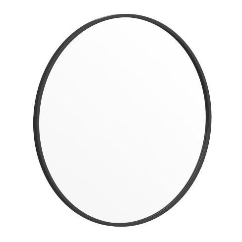 Emma And Oliver Wall Mounted Mirror With Iron Frame, Silver Backing And ...