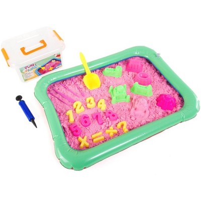 Play Sand Kit - 32 Pc Play Sand Sensory Toy with 3.3lbs of Colored ...