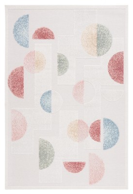 Sarasota Sar116 Power Loomed Area Rug - Grey/pink - 5'3"x7'7 ...