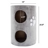 20.5-inch Cat Condo - 2 Story Cat House With Sisal Scratch Pad, Barrel ...