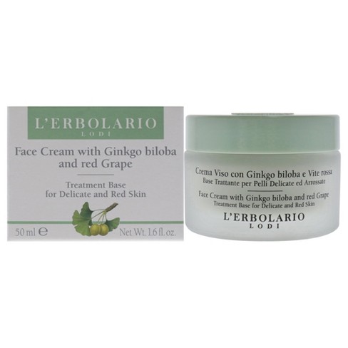 Face Cream With Ginkgo Biloba And Red Grape By Lerbolario For Unisex ...