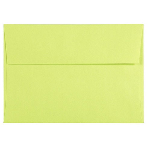 Jam Paper #10 Business Colored Envelopes - 4 1/8 X 9 1/2 - Ultra Lime ...