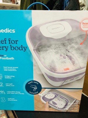 Homedics Smart Space Elite Footbath Electric Foot Massager With Heat Boost : Target