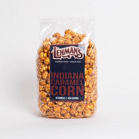 Lehman's Caramel Popcorn Snack Mix, 1 Lb Bag, Crunchy Popped Corn Treat ...
