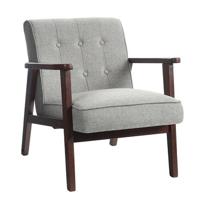 Songmics Accent Leisure Chair Mid-century Modern Arm Chair With Solid ...