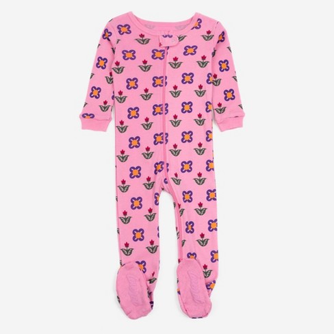 Leveret Footed Cotton Pajama Flower Pot 12-18 Month : Target