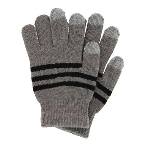 Grand Sierra Kids' One Size Striped Touchscreen Winter Glove, Light ...