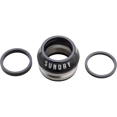 Sunday Integrated Headset - 1-1/8", 15mm, Black, Conical : Target