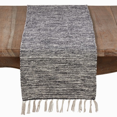 Saro Lifestyle Cotton Runner With Tassels And Rug Design, 14"x72 ...