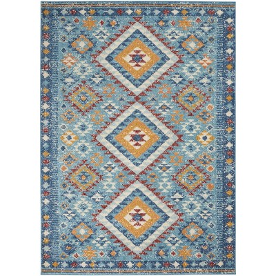 Well Woven Lizette Dark Blue Traditional Medallion Southwestern 5'3" X ...
