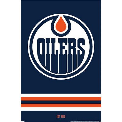 Trends International NHL Edmonton Oilers - Logo 21 Unframed Wall Poster ...
