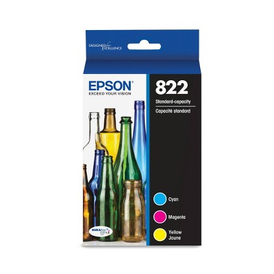 Epson 822xl Black 822 C/m/y 4pk Ink Cartridges - Black Cyan Magenta ...